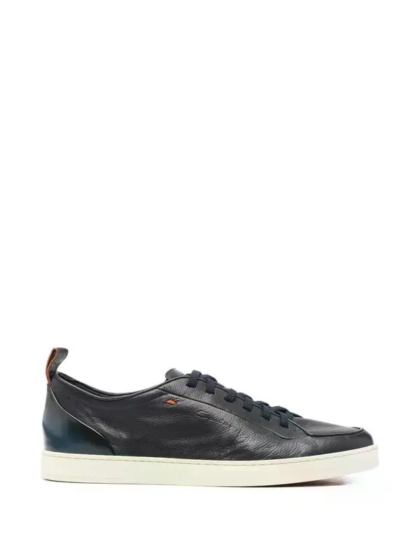 Santoni Panelled Lace-up Sneakers