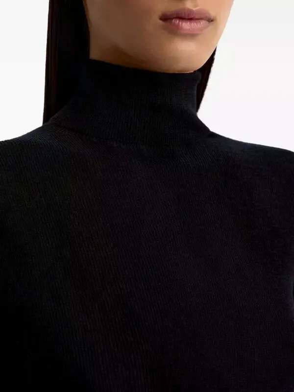 12 STOREEZ Long-sleeve Ribbed Turtleneck