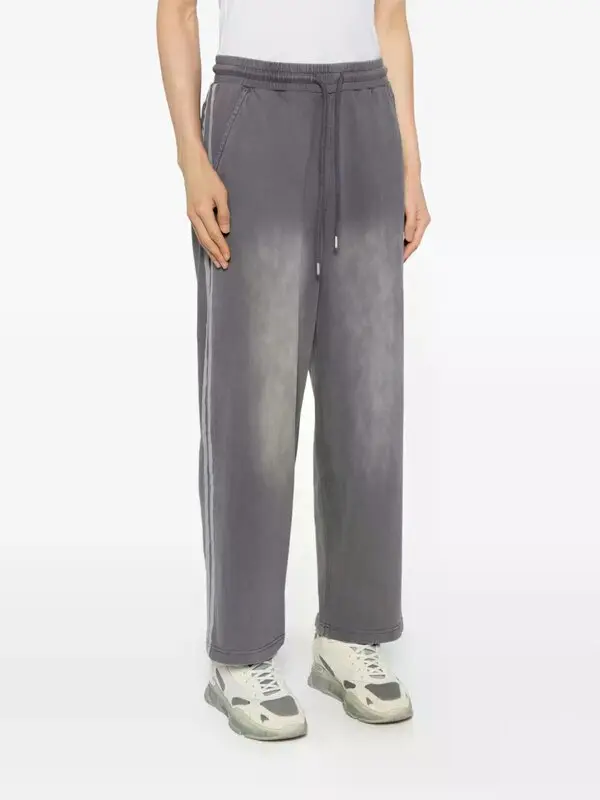 FIVE CM Faded-effect Cotton Track Pants