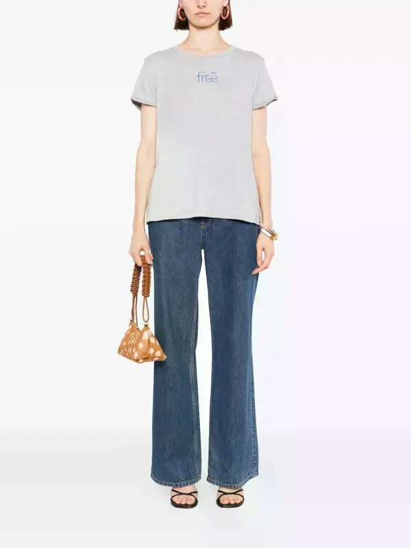 BLAKLACE Embroidered Crewneck T-shirt