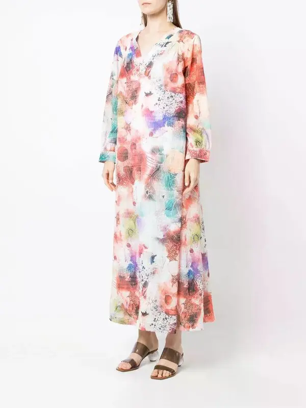 BAMBAH Gardenia Floral Print Maxi Dress