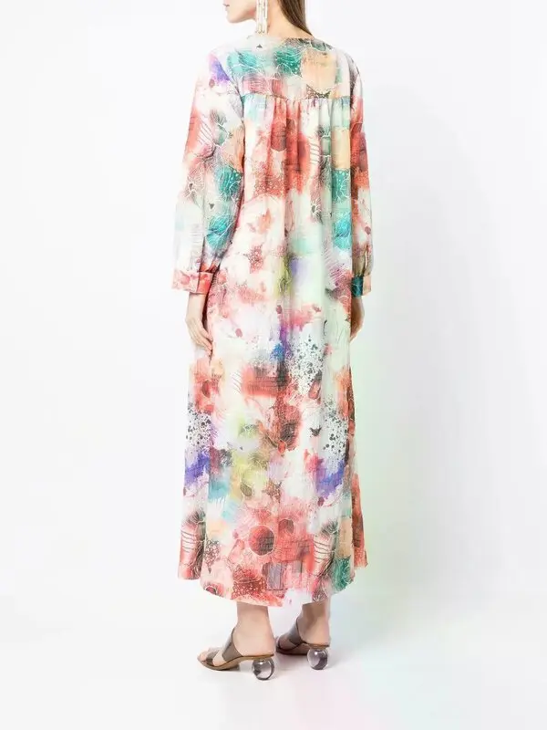 BAMBAH Gardenia Floral Print Maxi Dress