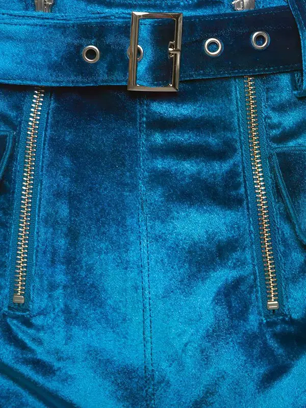 SELF-PORTRAIT Belted Ruffled Shorts