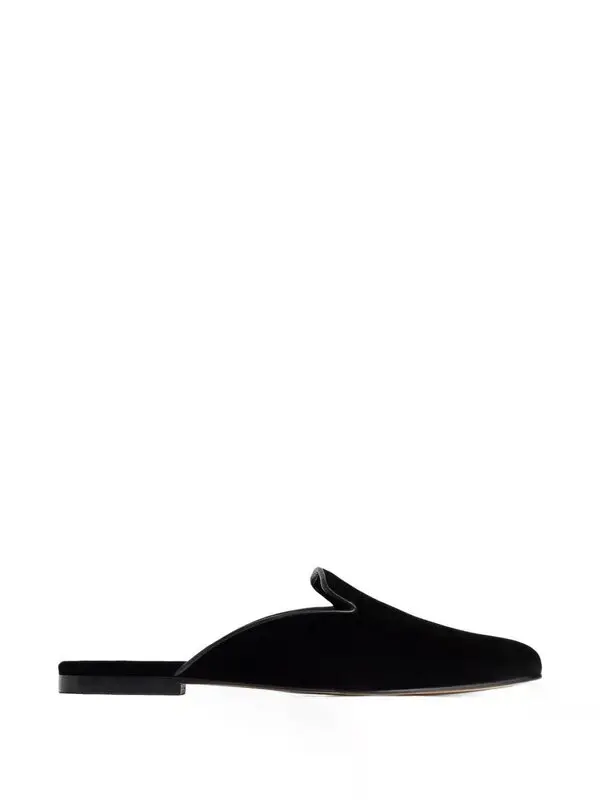 12 STOREEZ Velvet Mules - Black