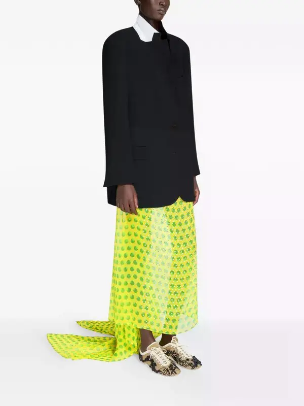 Dries Van Noten Crêpe Oversized Blazer