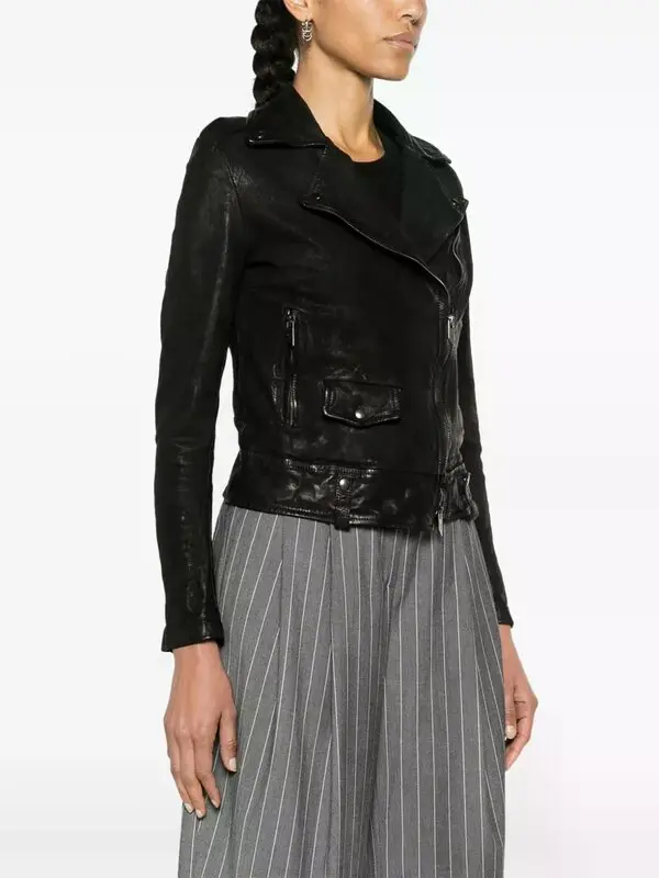 SALVATORE SANTORO Leather Biker Jacket