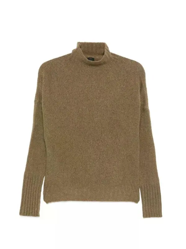 Pinko High-neck Ribbed Knit Sweater