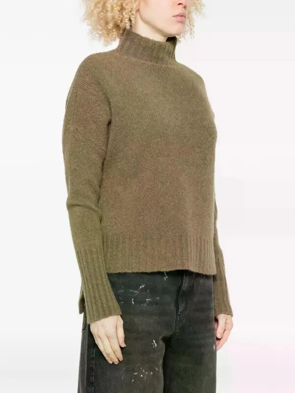 Pinko High-neck Ribbed Knit Sweater