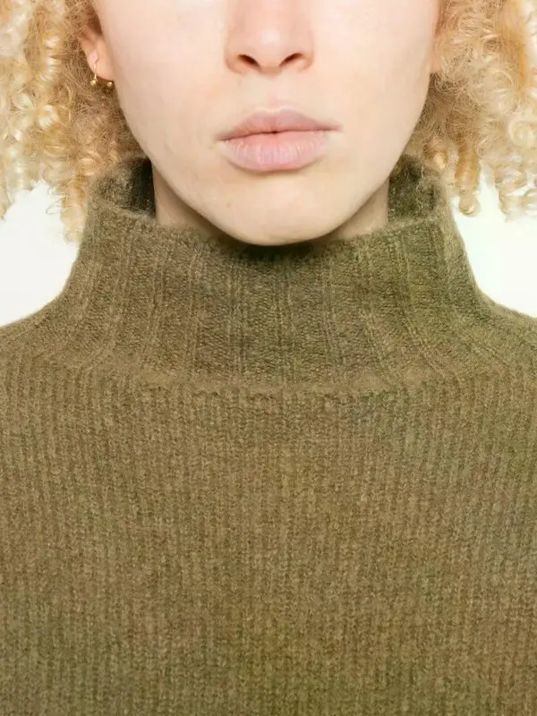 Pinko High-neck Ribbed Knit Sweater