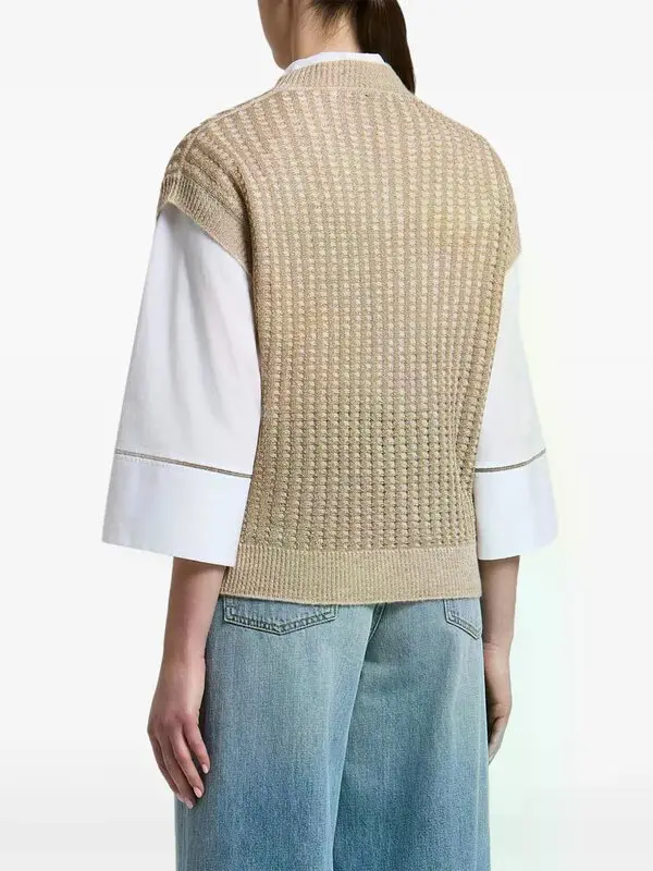 Peserico Open-knit Vest
