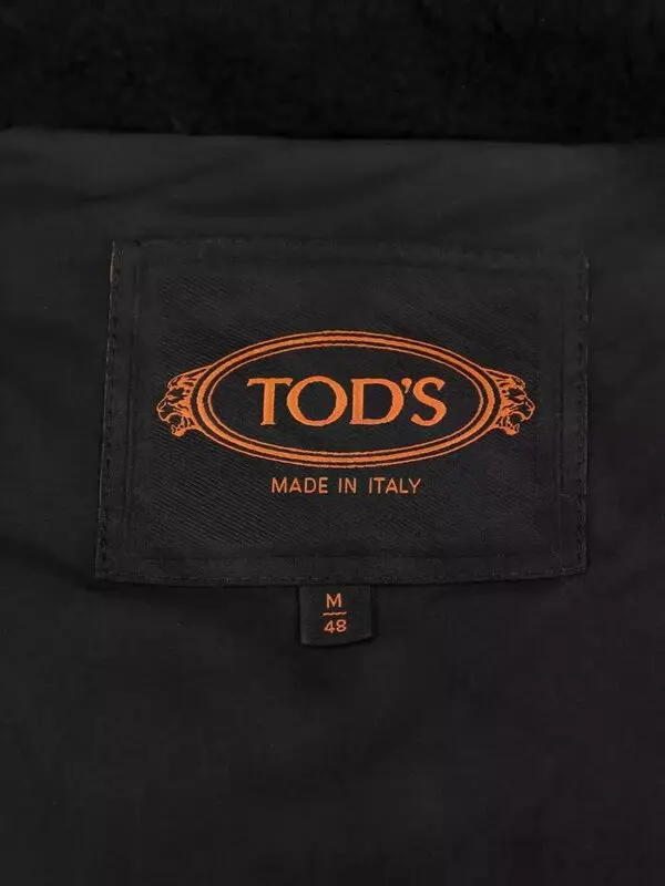 TOD'S Collared Quilted-sleeve Coat