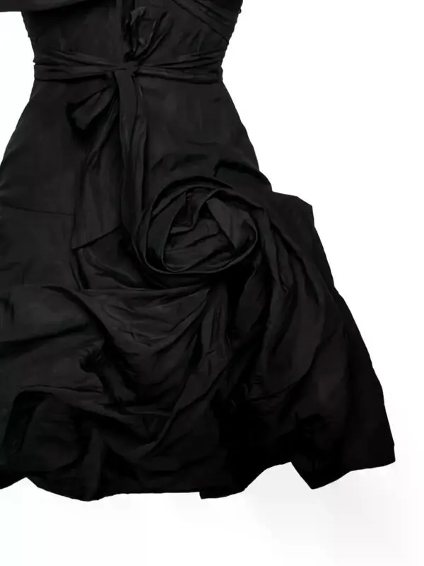 Magda Butrym Draped Shawl-collar Midi Dress - Black