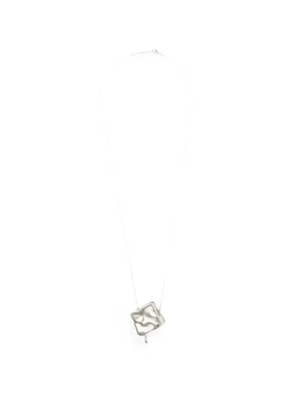 Rabanne Hammered-effect Pendant Necklace