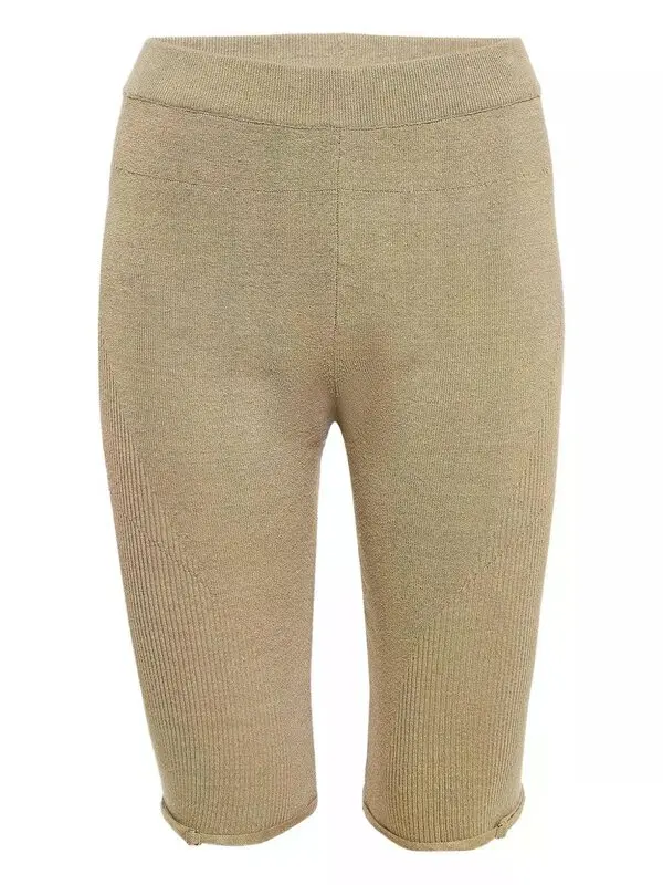 Jacquemus Ribbed-knit Shorts - Green