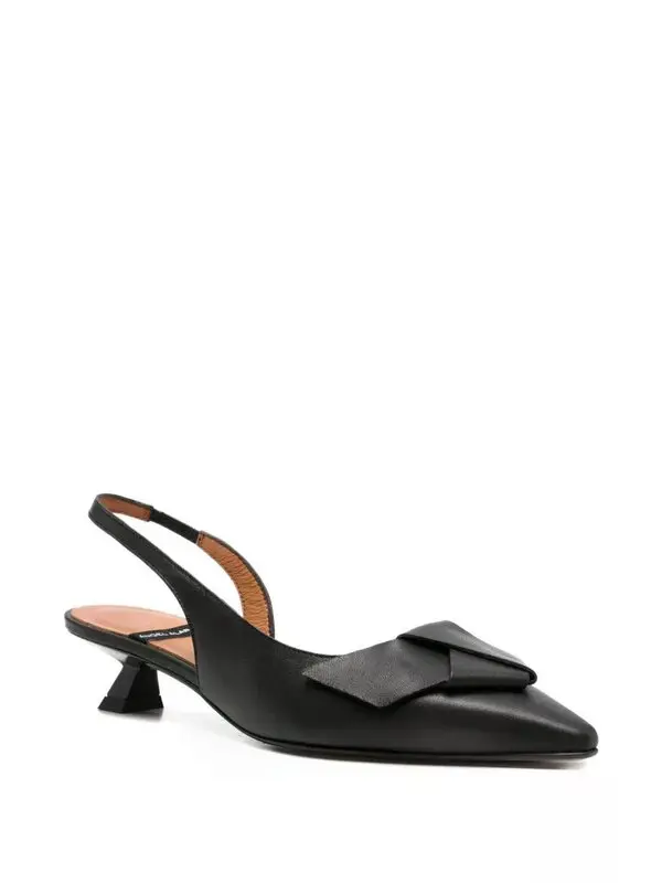 ANGEL ALARCON Slingback Pumps With Bow Detailing