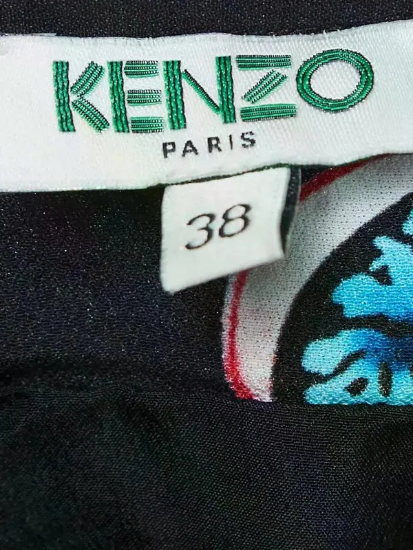 Kenzo Floral Print Asymmetrical Skirt