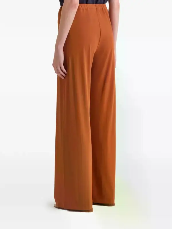 Malìparmi Soft Jersey Straight Leg Trousers - Brown