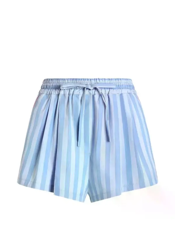 Dolce & Gabbana Striped Poplin Drawstring Waistband Shorts