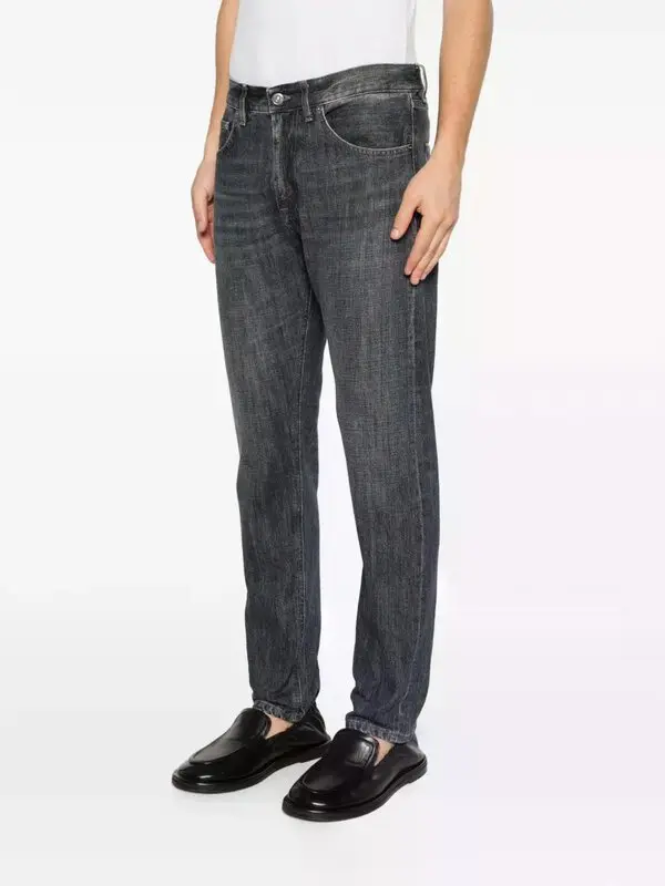 DONDUP Washed Effect Five-pocket Jeans