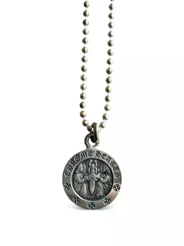 Chrome Hearts Medallion Pendant Necklace - Silver