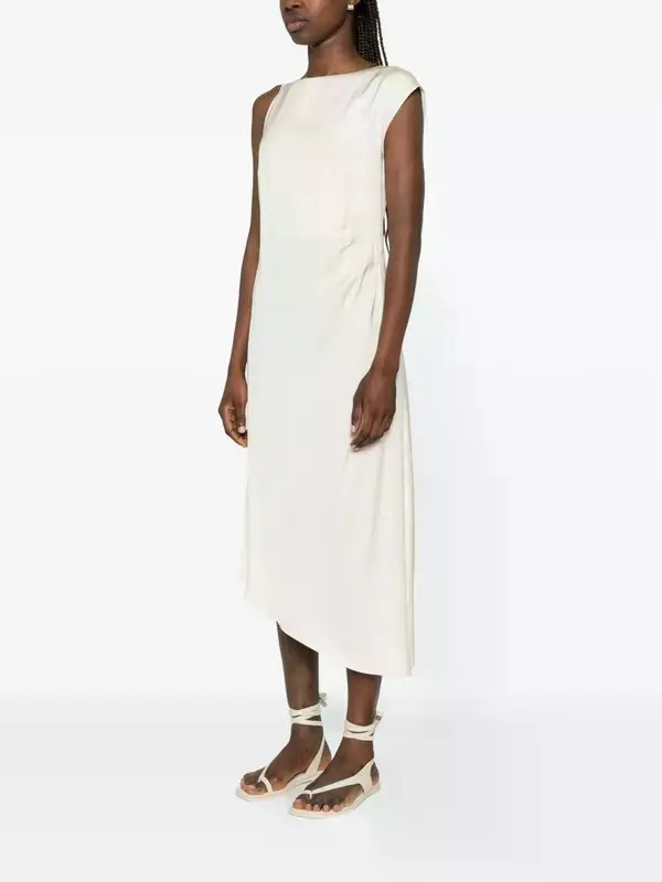 Peserico Embellished Draped Midi Dress