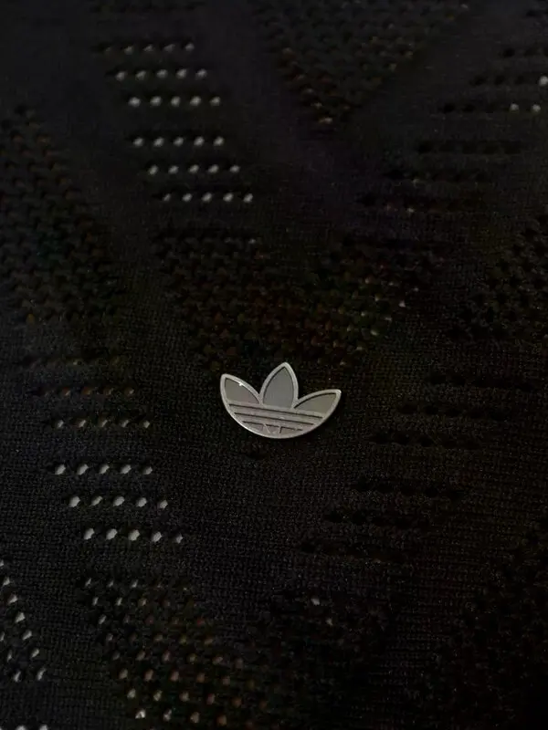 Adidas Firebird Knitted Crochet Zip-up Sweater