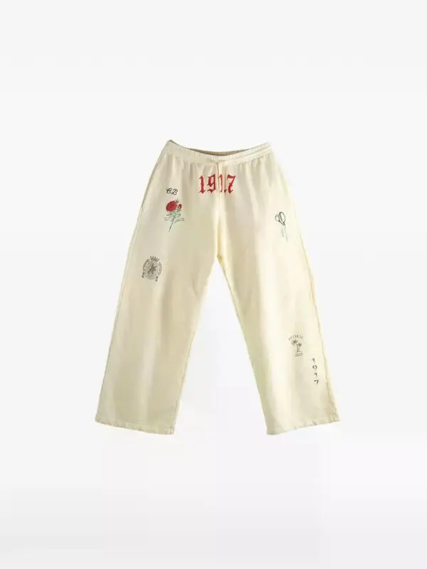 Balenciaga Graphic-print Track Pants - Neutrals