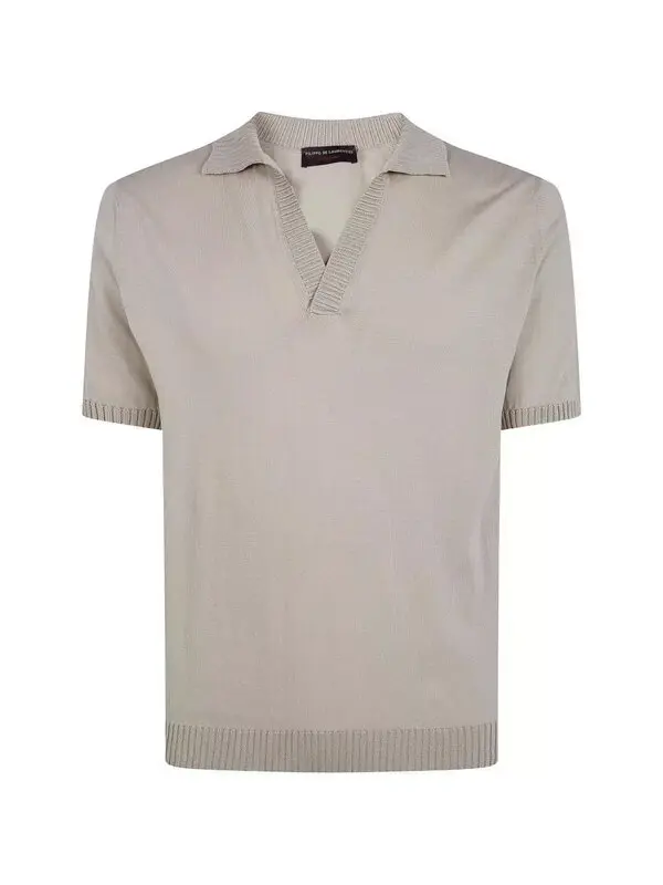 FILIPPO DE LAURENTIIS Knitted V-neck T-shirt