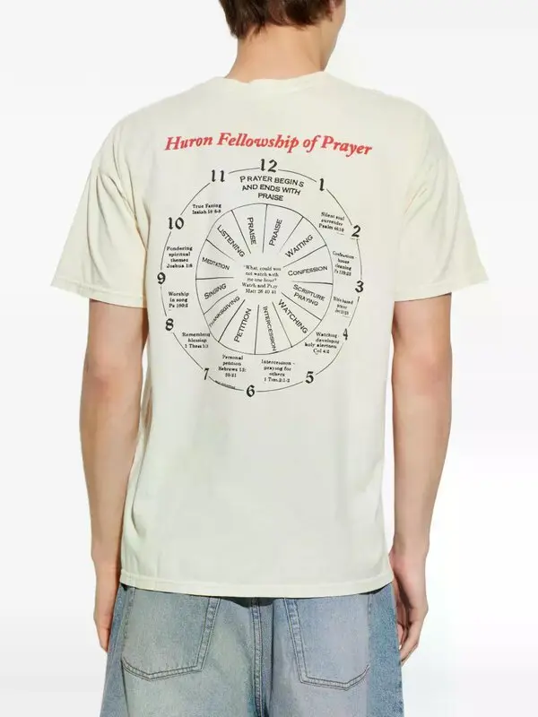 WILLY CHAVARRIA Graphic-print T-shirt - Neutrals