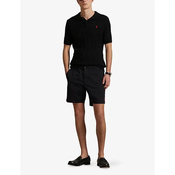 Polo Ralph Lauren Prepster Embroidered Stretch-cotton Shorts - Polo Black
