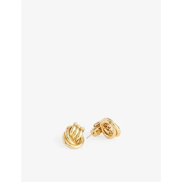 HEAVEN MAYHEM Baby Knot Earrings - Gold
