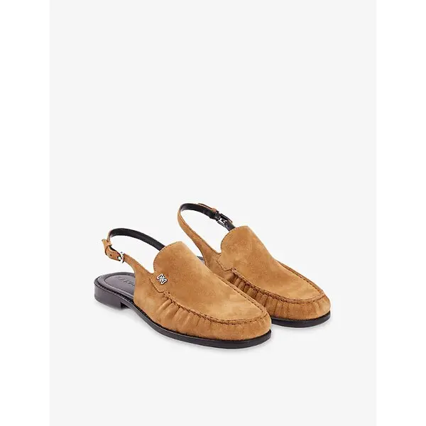 Sandro Backless Suede Loafers