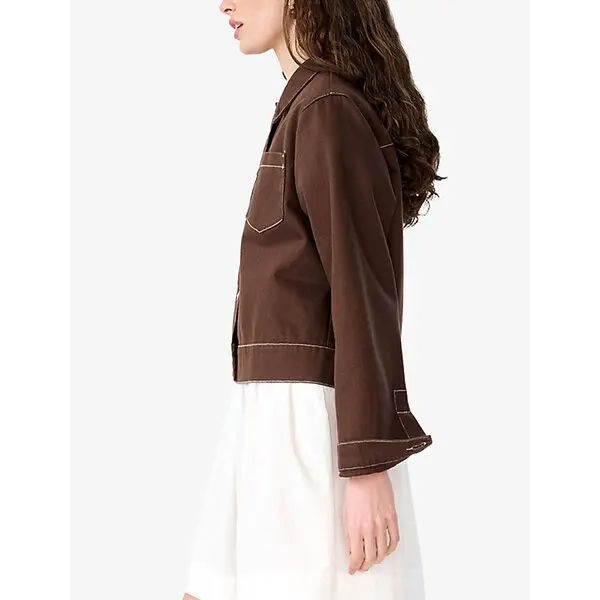 OMNES Jesse Contrast-stitch Cotton Jacket