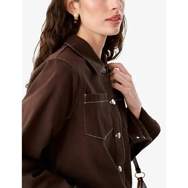 OMNES Jesse Contrast-stitch Cotton Jacket