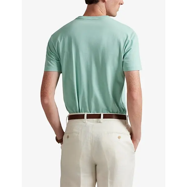 Polo Ralph Lauren Logo-embroidered Regular-fit Cotton-jersey T-shirt - Celadon/c7109