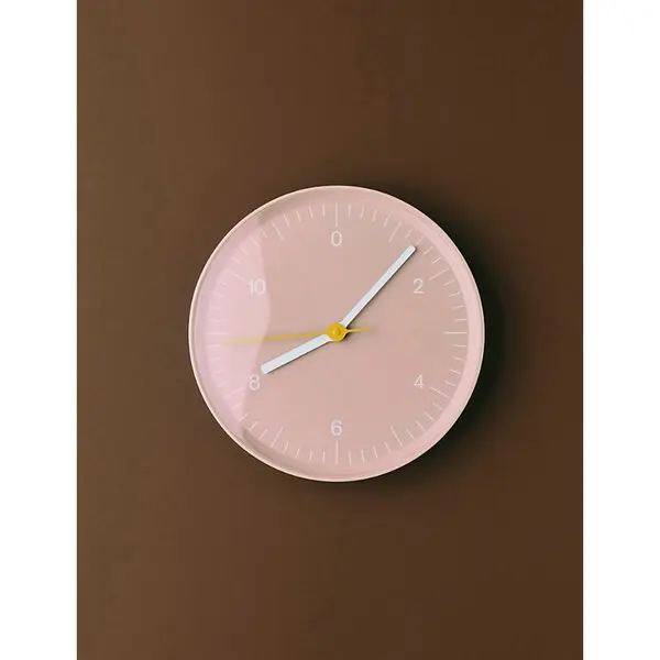 HAY Jasper Morrison Aluminium Wall Clock 26cm - Pink