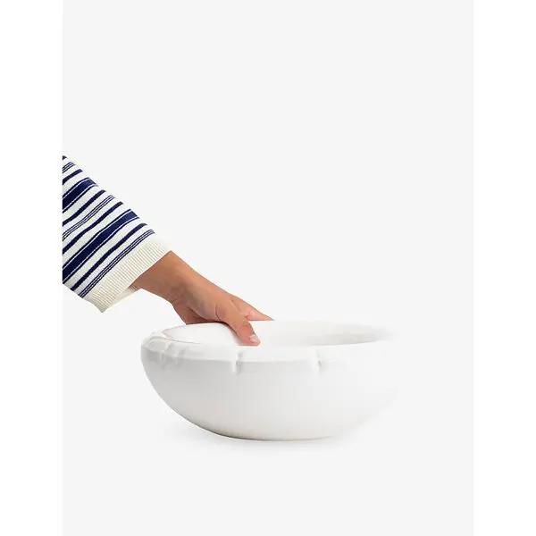 HOME STUDYO Mick Big Ceramic Bowl - Bone Gloss