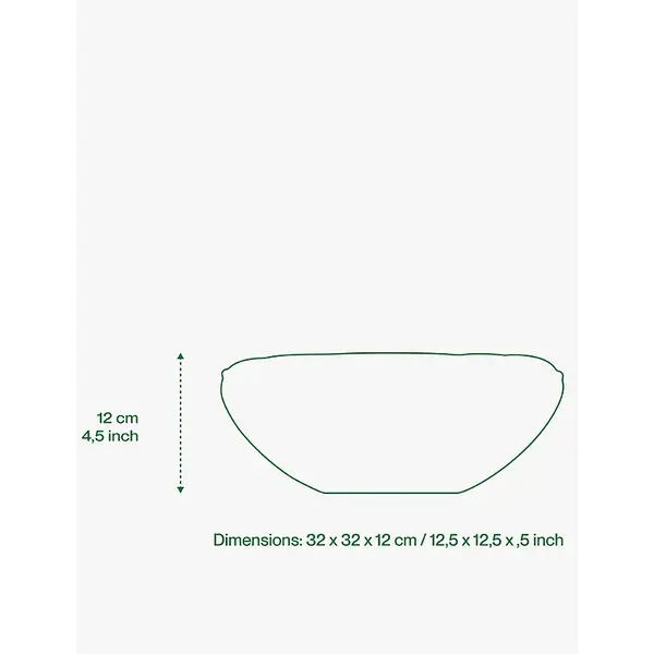 HOME STUDYO Mick Big Ceramic Bowl - Bone Gloss