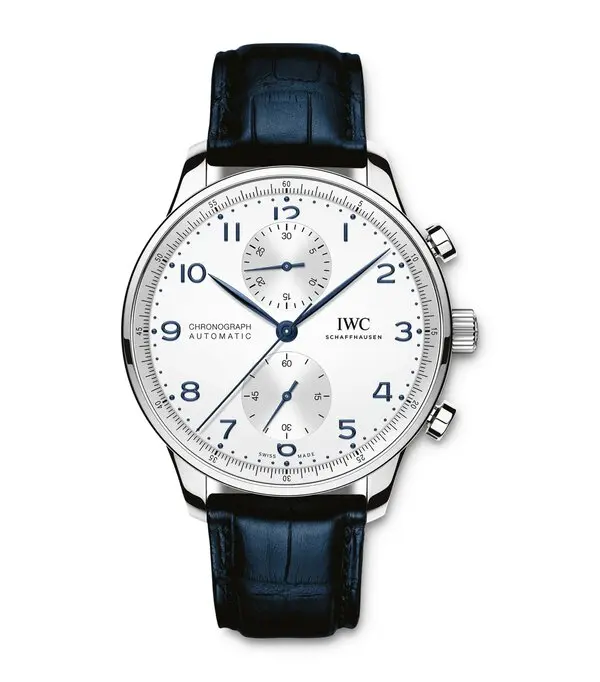 IWC SCHAFFHAUSEN Stainless Steel Portugieser Chronograph Automatic Watch - Silver
