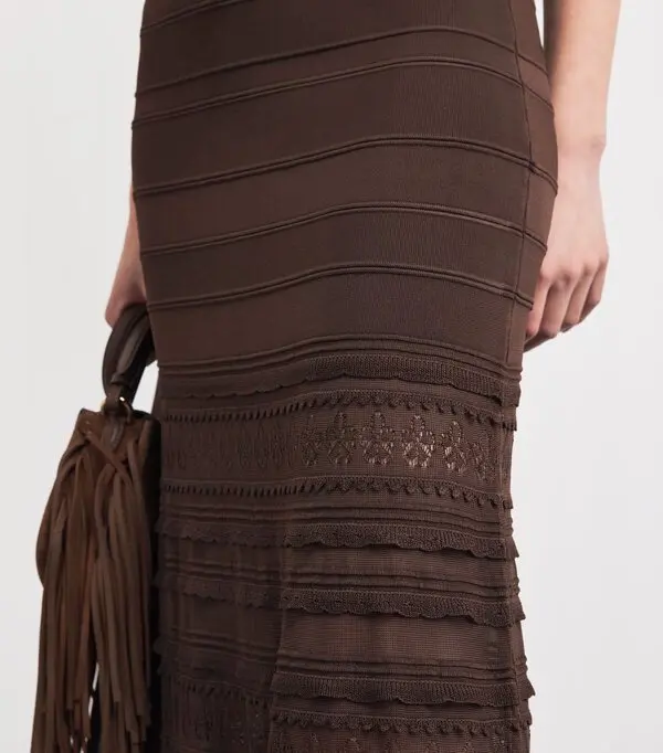 Sandro Panelled Maxi Skirt