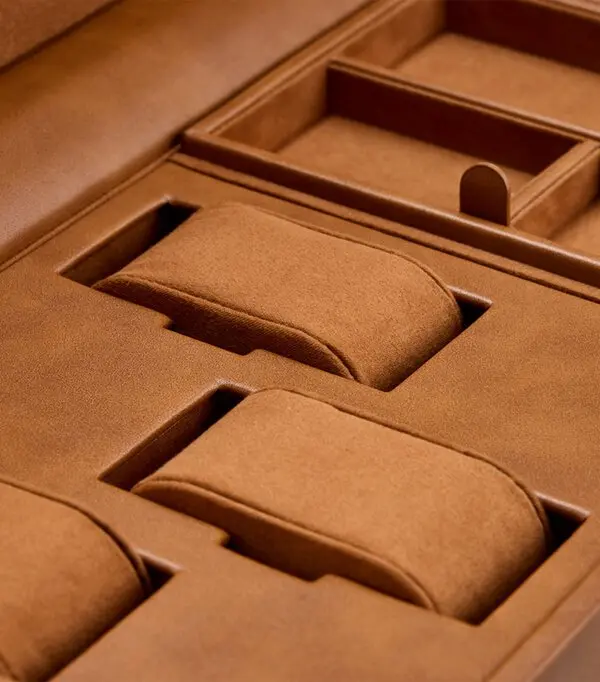 Wolf Brogue Triple Watch Winder With Storage