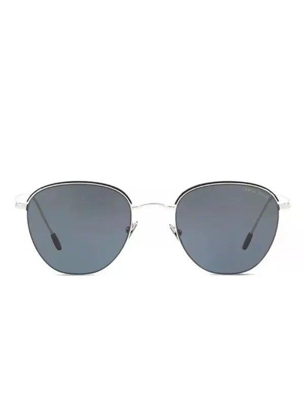 Giorgio Armani Round-frame Sunglasses - Silver