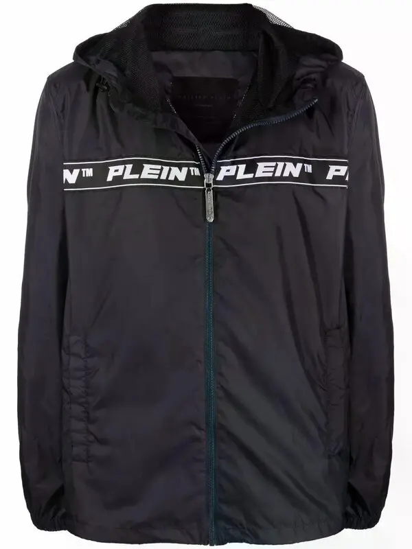 Philipp Plein Logo-print Windbreaker - Blue