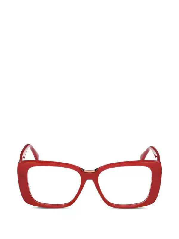 Max Mara Square Frame Glasses - Red