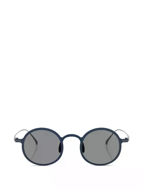 Giorgio Armani Matte Round Sunglasses - Blue