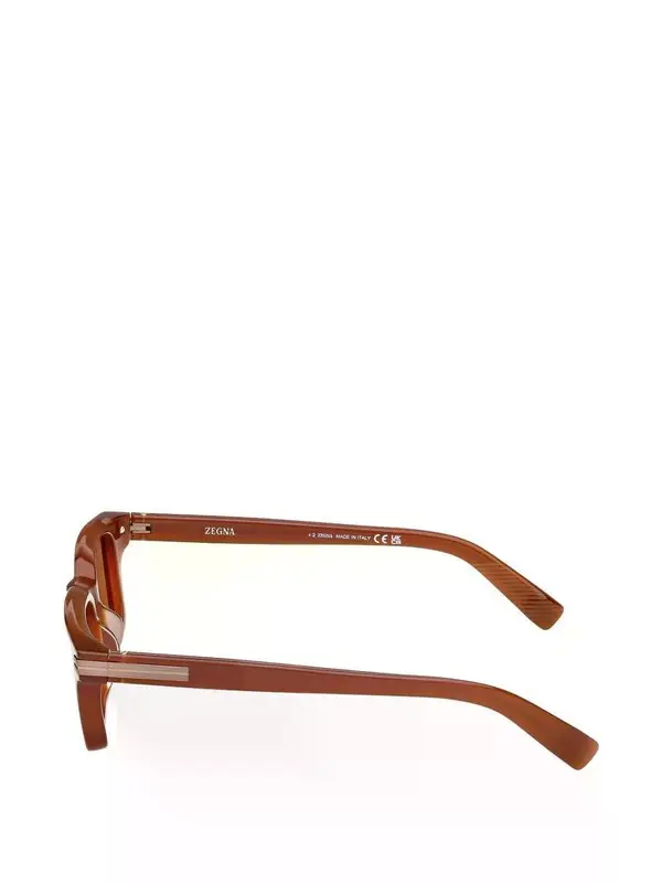 Zegna Rectangle Frame Sunglasses