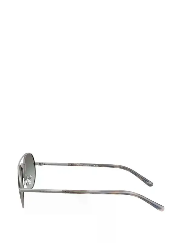 Emporio Armani Round-frame Double-bridge Sunglasses