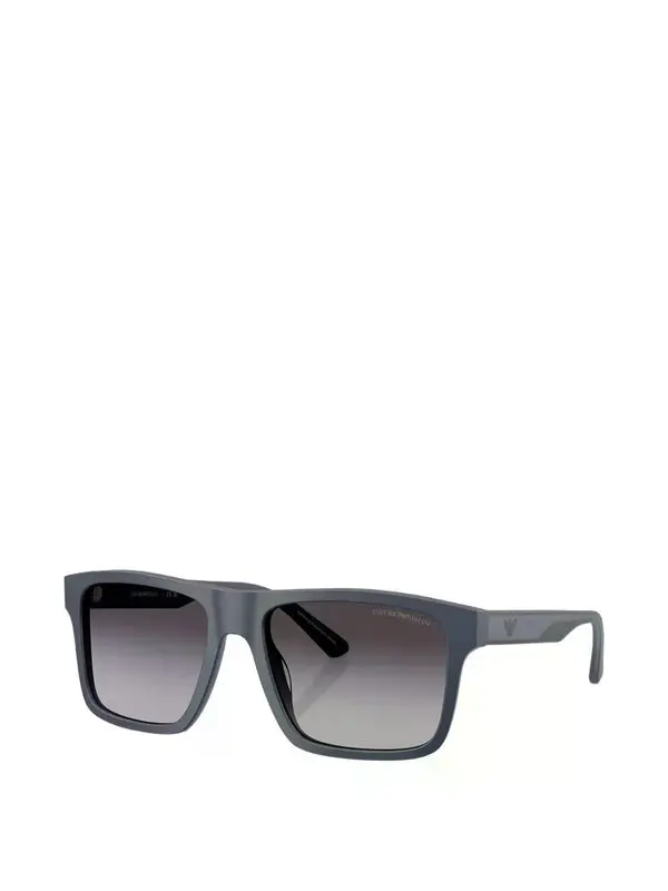 Emporio Armani Matte Square Frame Sunglasses