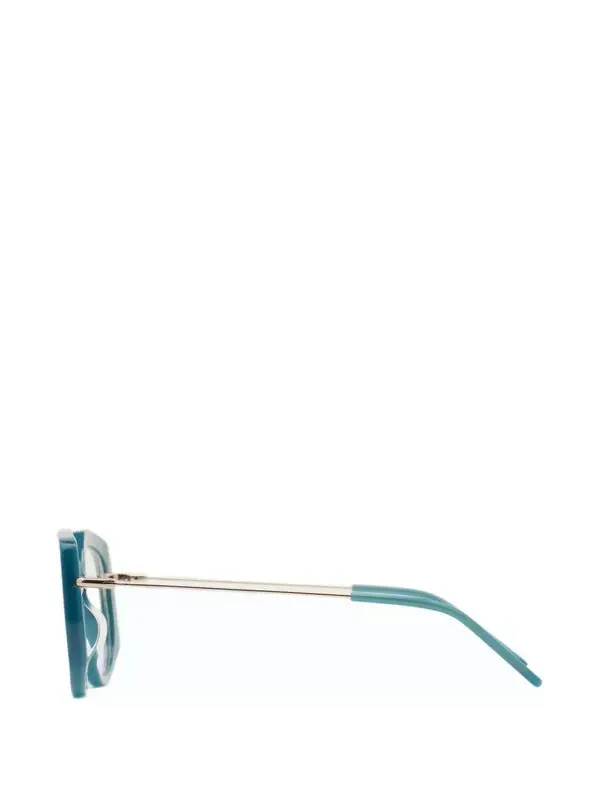 KALEOS Mortimer Geometric-frame Eyeglasses - Blue