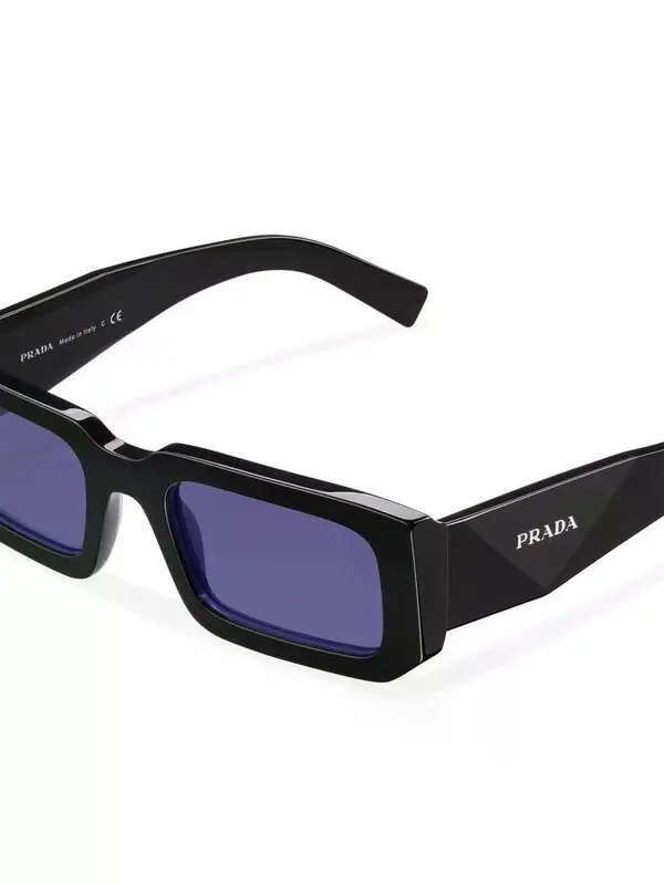 Prada Symbole Rectangle-frame Sunglasses - Purple